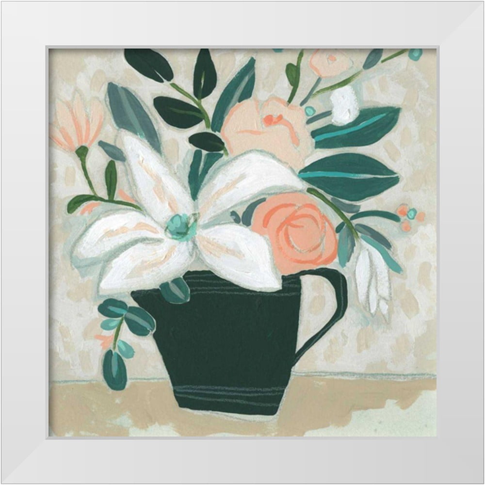 Vess, June Erica 26x26 White Modern Wood Framed Museum Art Print Titled ...