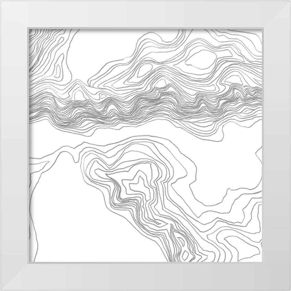 Vess, June Erica 26x26 White Modern Wood Framed Museum Art Print Titled ...