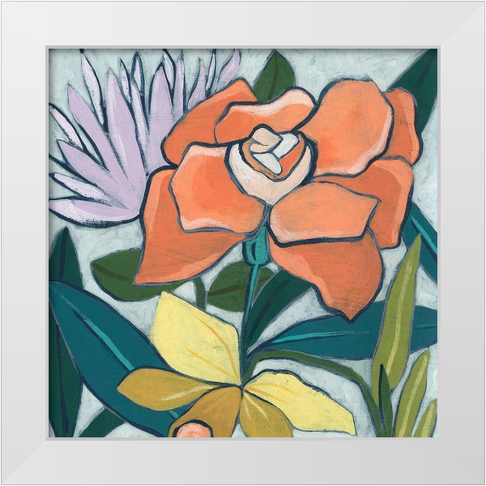 Vess, June Erica 26x26 White Modern Wood Framed Museum Art Print Titled ...