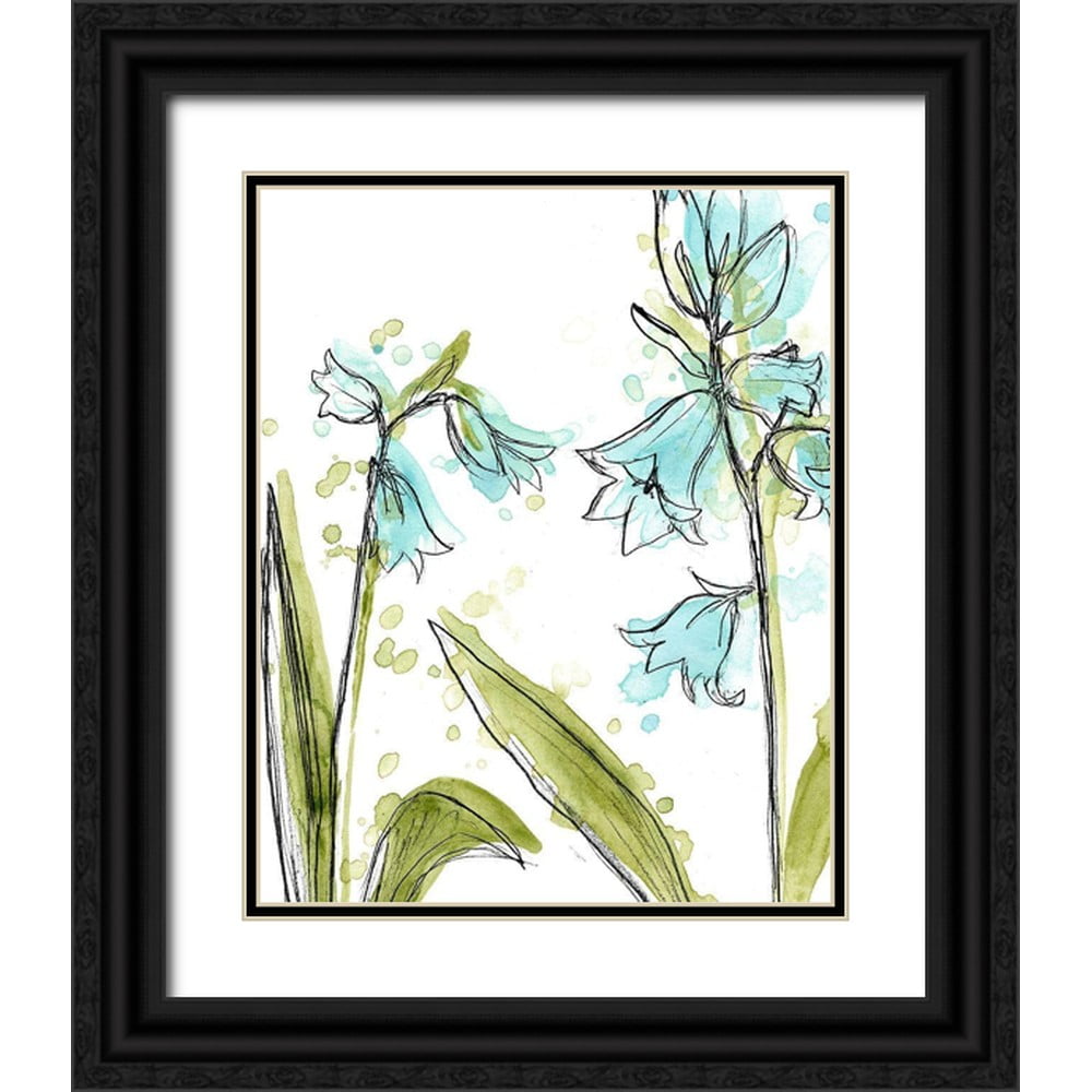 Vess, June Erica 26x32 Black Ornate Wood Framed with Double Matting ...