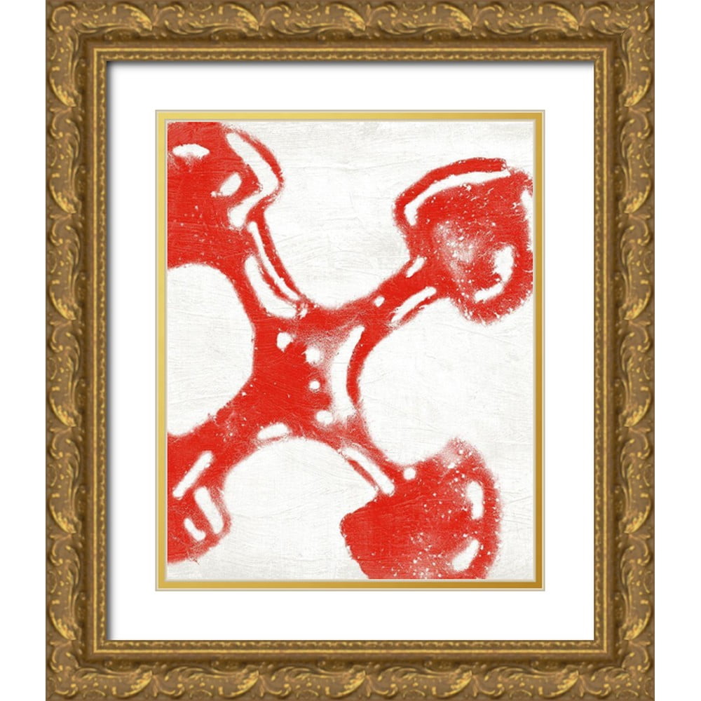 Vess, June Erica 26x32 Gold Ornate Wood Framed with Double Matting ...