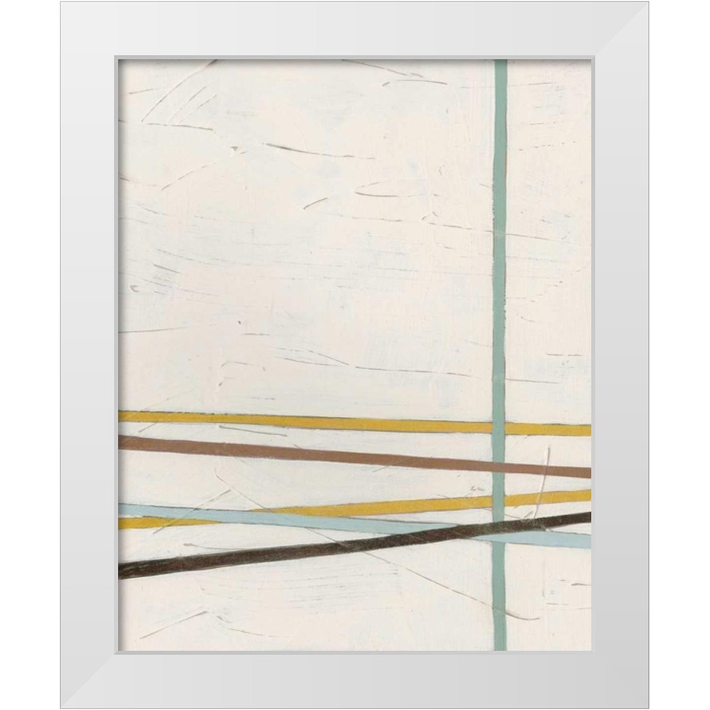 Vess, June Erica 26x32 White Modern Wood Framed Museum Art Print Titled - Tangle III - Walmart.com