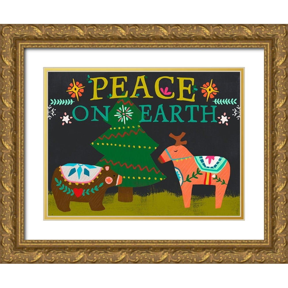 Vess, June Erica 32x25 Gold Ornate Wood Framed with Double Matting ...