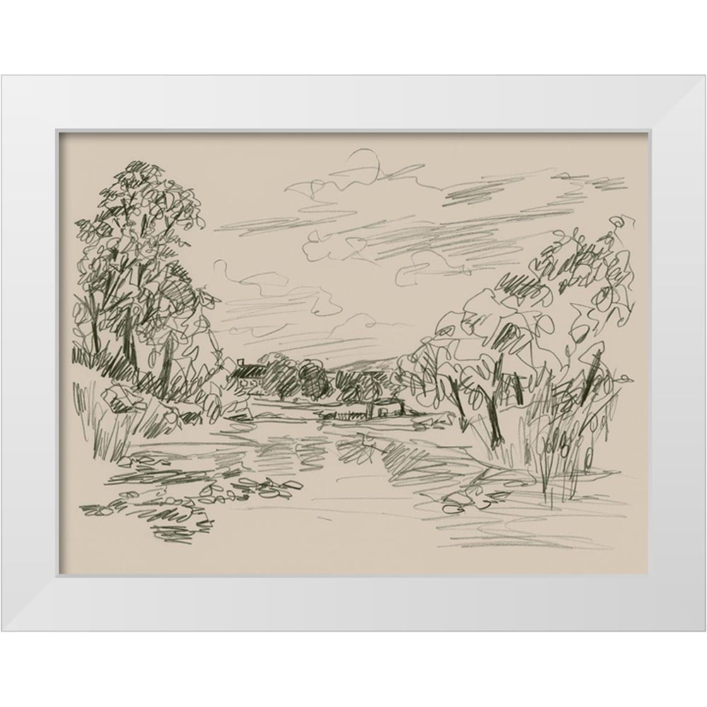 Vess, June Erica 32x25 White Modern Wood Framed Museum Art Print Titled ...