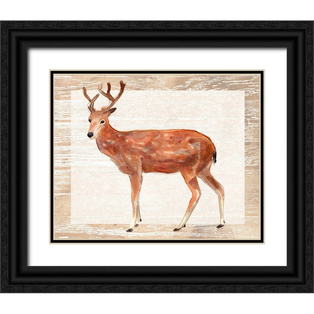 Vess, June Erica 32x26 Black Ornate Wood Framed with Double Matting ...