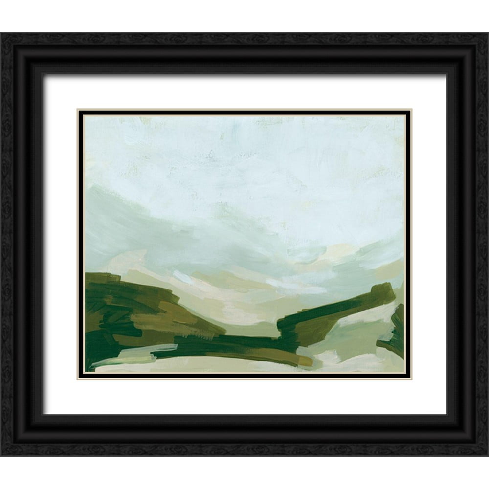 Vess, June Erica 32x26 Black Ornate Wood Framed with Double Matting ...