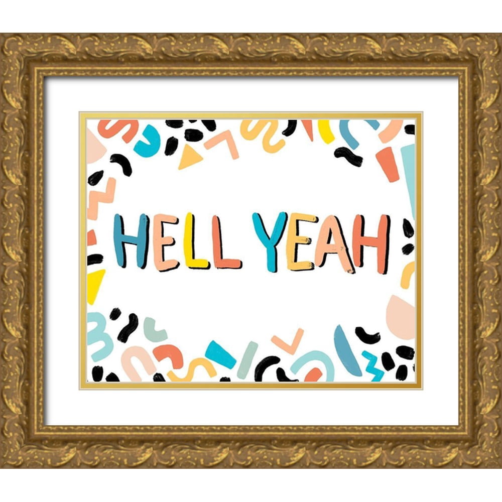 Vess, June Erica 32x26 Gold Ornate Wood Framed with Double Matting ...
