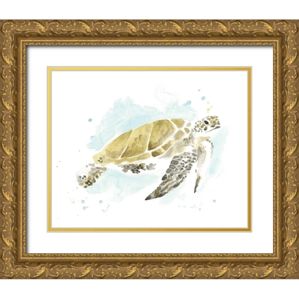 Vess, June Erica 32x26 Gold Ornate Wood Framed with Double Matting ...