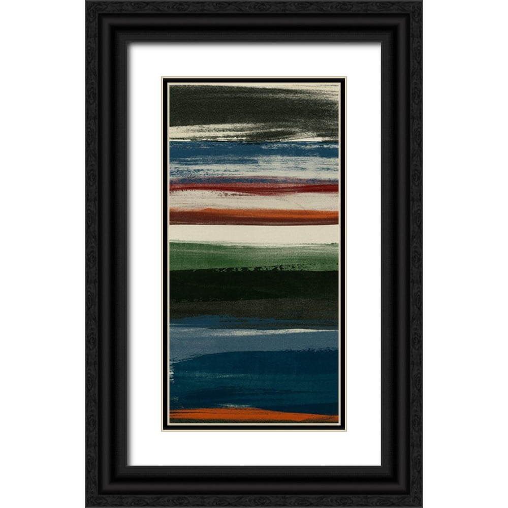 Vess, June Erica 9x14 Black Ornate Wood Framed with Double Matting ...