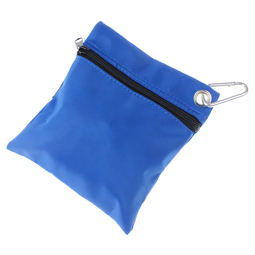 IMIKEYA Blue Nylon Golf Tee Pouch with Hanging Ring Portable Wear ...