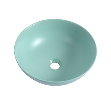 Bathroom Vessel Sink, Ceramic Circular Vessel Sink Vanity, Modern Round ...