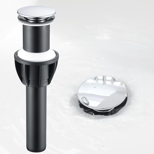Vessel Sink Drain Without Overflow, Bathroom Pop up Sink Drain Fit for ...