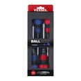 Vessel 2204PBU Ball Grip Screwdriver Set, 4-Piece JIS Precision Set ...