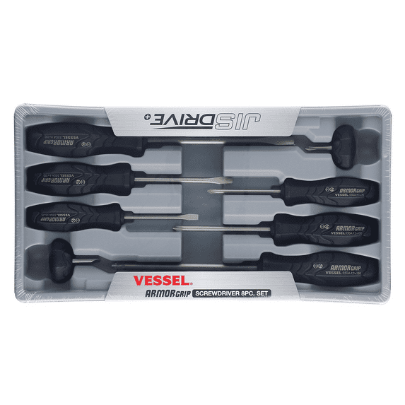 Vessel VES550A8PTU Armor Grip Screwdriver Set, 8 Piece - Walmart.com