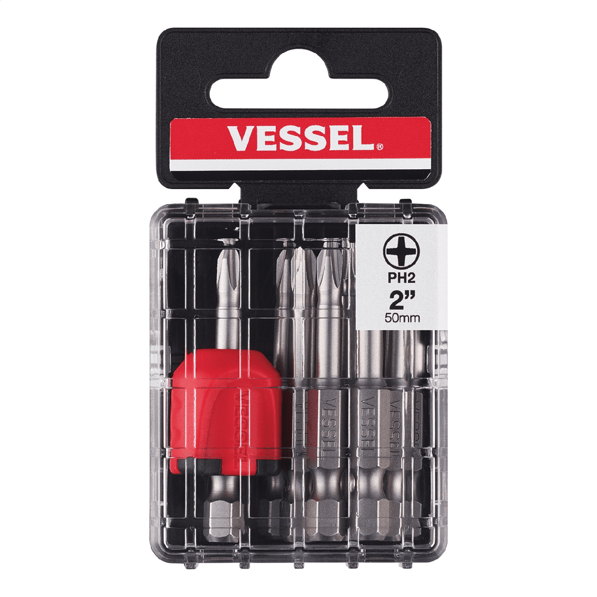 Vessel Tools Voha Pwer Bits PH2x50 10pcs with 1pc Mag Enhancer ...