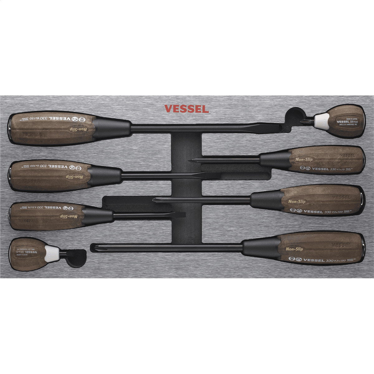 Vessel Tools Wood-Compo Non-Slip SD 8pc set in EVA - Walmart.com