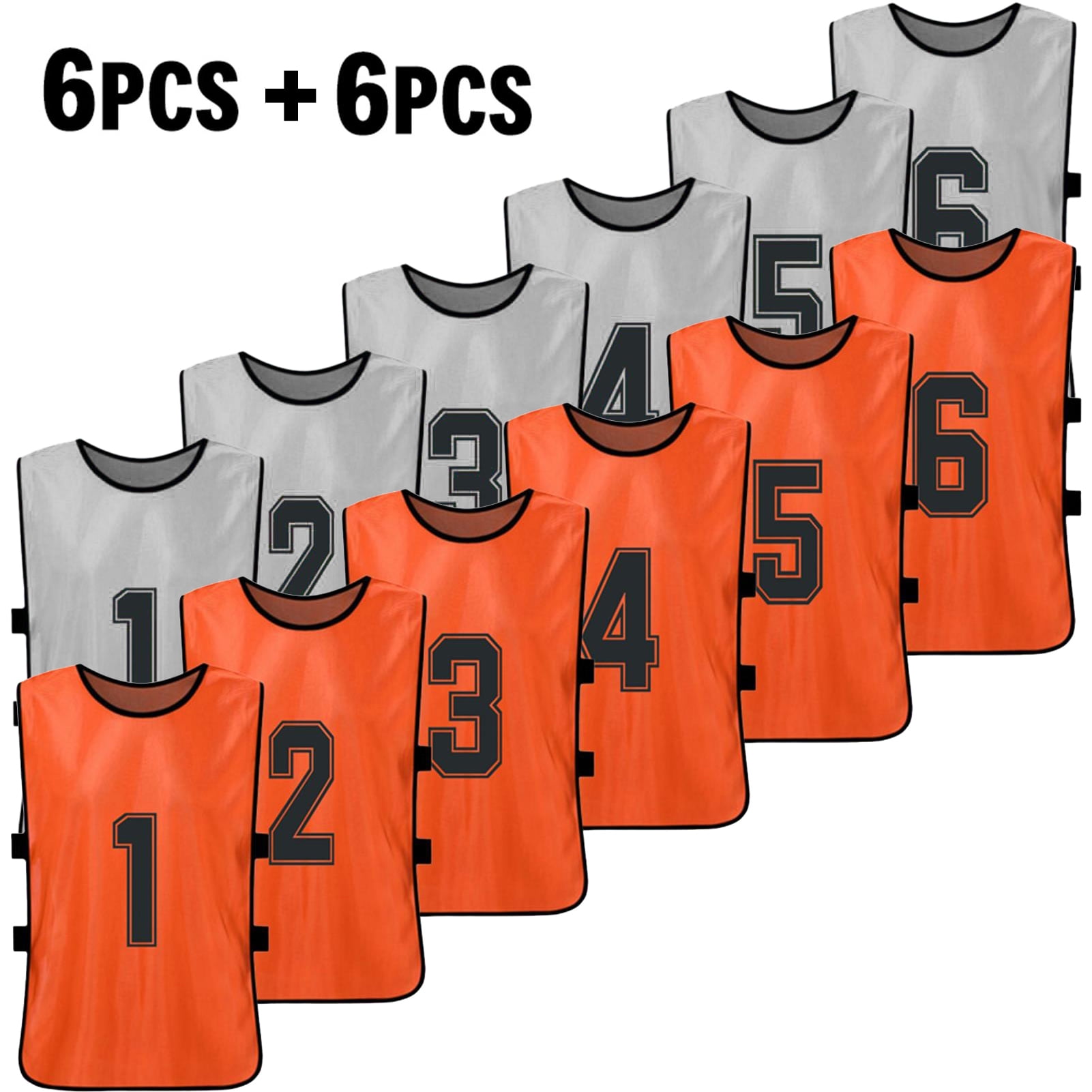 Vest,12 Pcs Quick Soccer Team Numbered Bibs Vest Soccer Team Numbered 2 ...