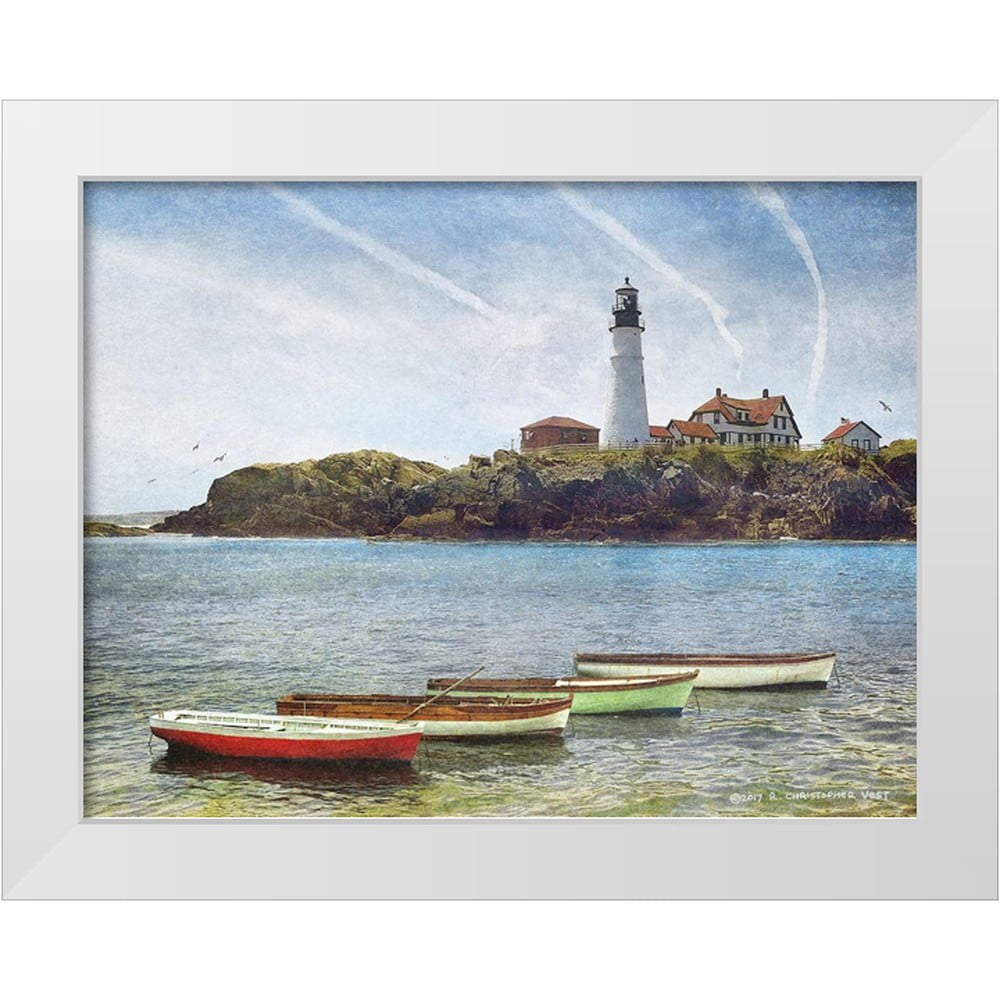 Vest, Christopher 14x12 White Modern Wood Framed Museum Art Print ...