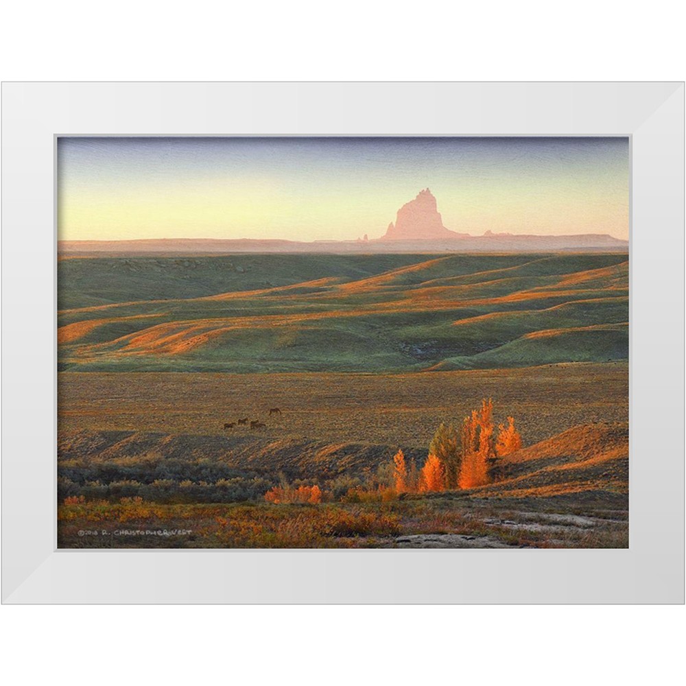 Vest, Christopher 24x18 White Modern Wood Framed Museum Art Print ...