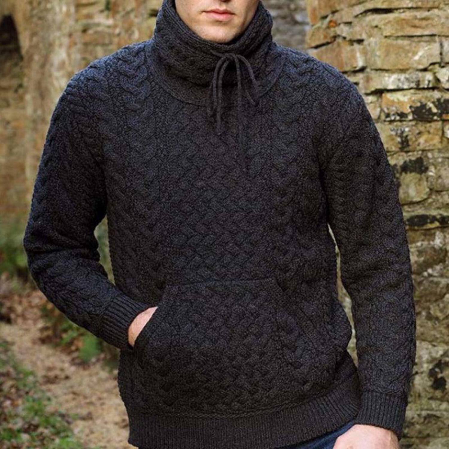 Vest Male College style home Buttons Ripped men sweater Slim - Walmart.com