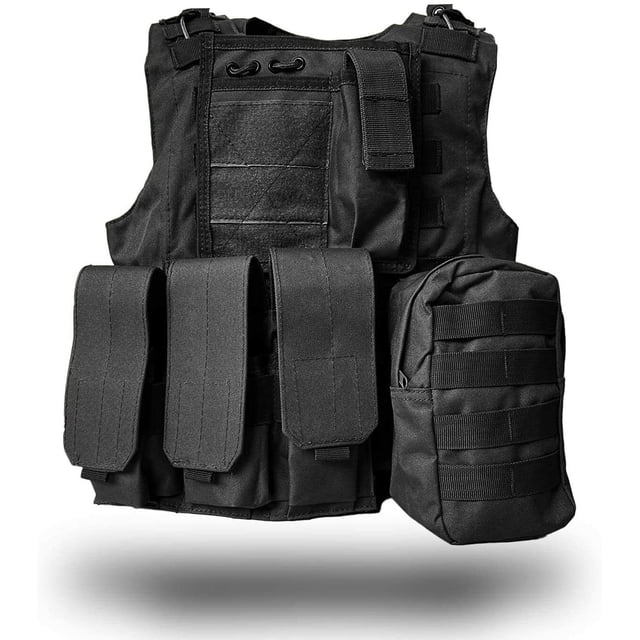 Vest Outdoor Training Vest Adjustable Lightweight Hiking Climb CS Vest ...