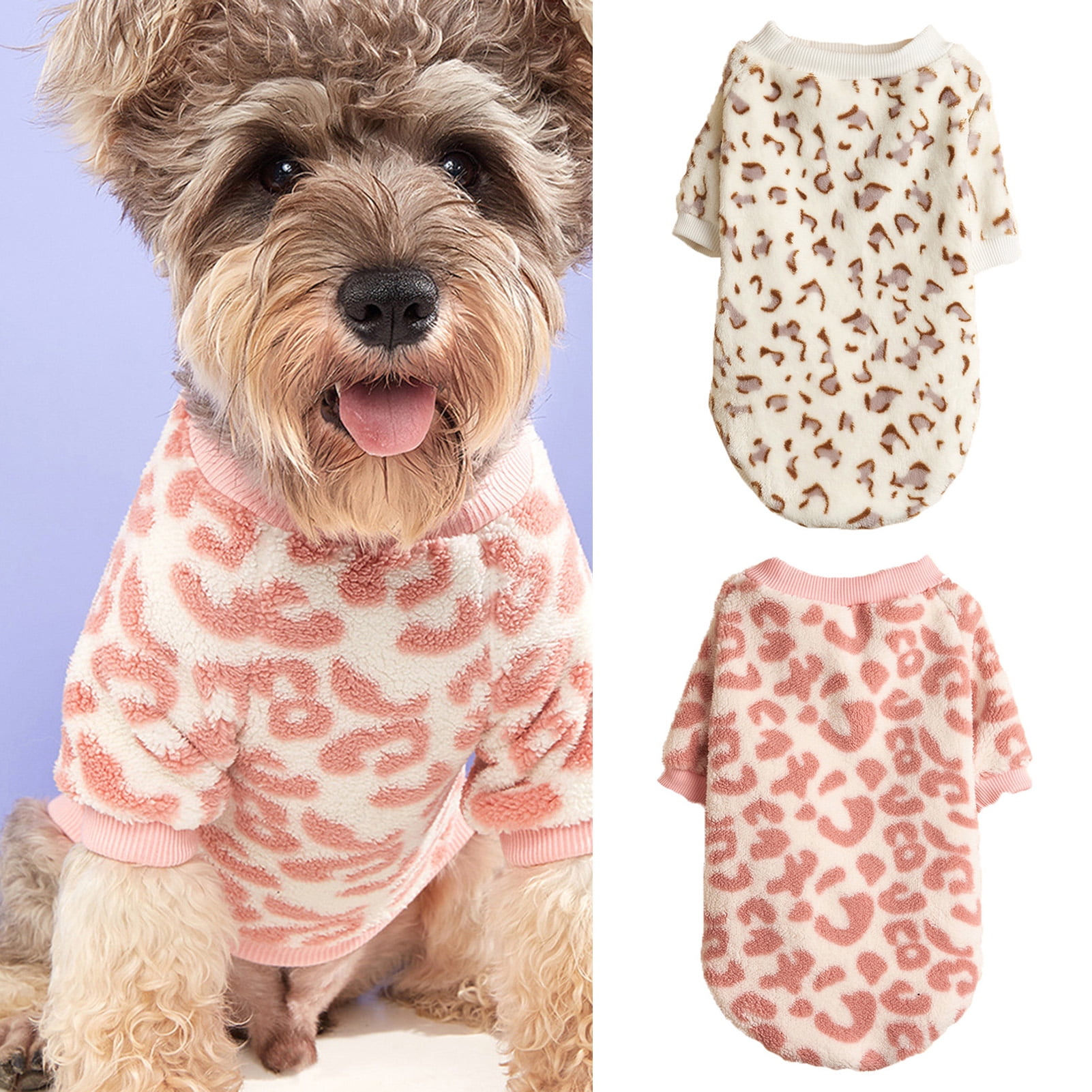 Vest Sherpa Dog Hoodie, Dog Clothes for Small Dogs Boy Girl, Pet Winter ...