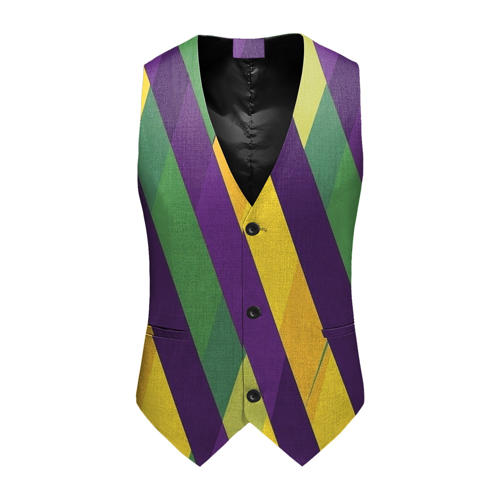 𝐌𝐚𝐫𝐝𝐢 𝐆𝐫𝐚𝐬 Vest for Men Novelty Mask Graphic 3D Print Waistcoat Funny ...