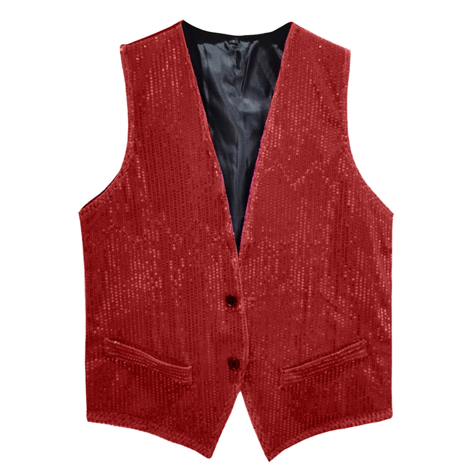 Vest for Men Sequin Vest Sparkle Vest Dance Vest Glitter Tank Top 70S ...