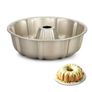 HONGBAKE Nonstick Pink Angel Food Cake Pan, 10 Inch Tube, Removable ...