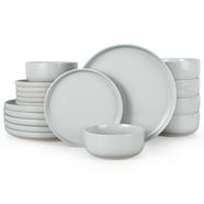 32 PC Spin Wash Dinnerware Dish Set for 8 Person | Mugs, Salad and ...