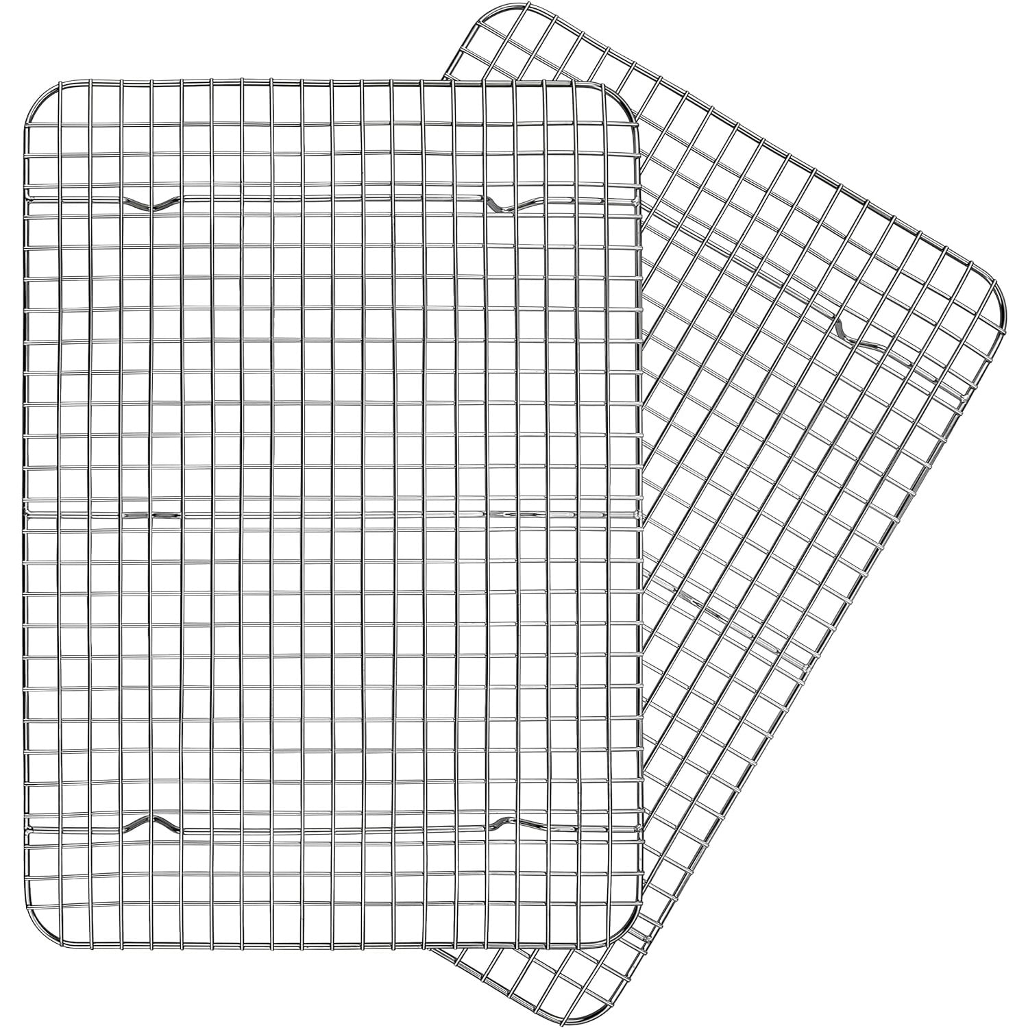 "Vesteel Set of 2 Stainless Steel Baking Racks, Oven Safe, 16.5"" x 11. ...