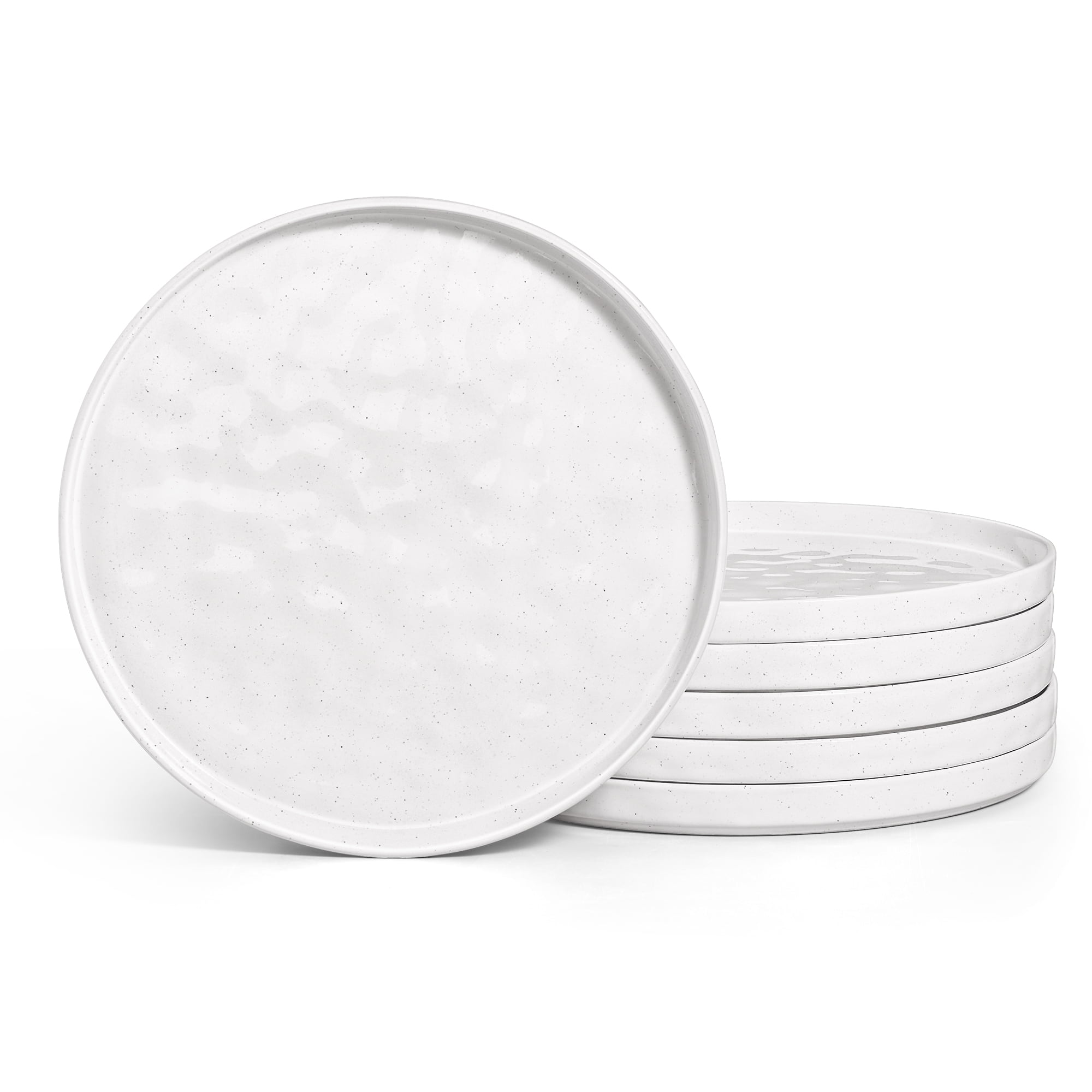 Vesteel Stoneware Dinner Plates Set of 6, 10” Ceramic Salad Plates ...