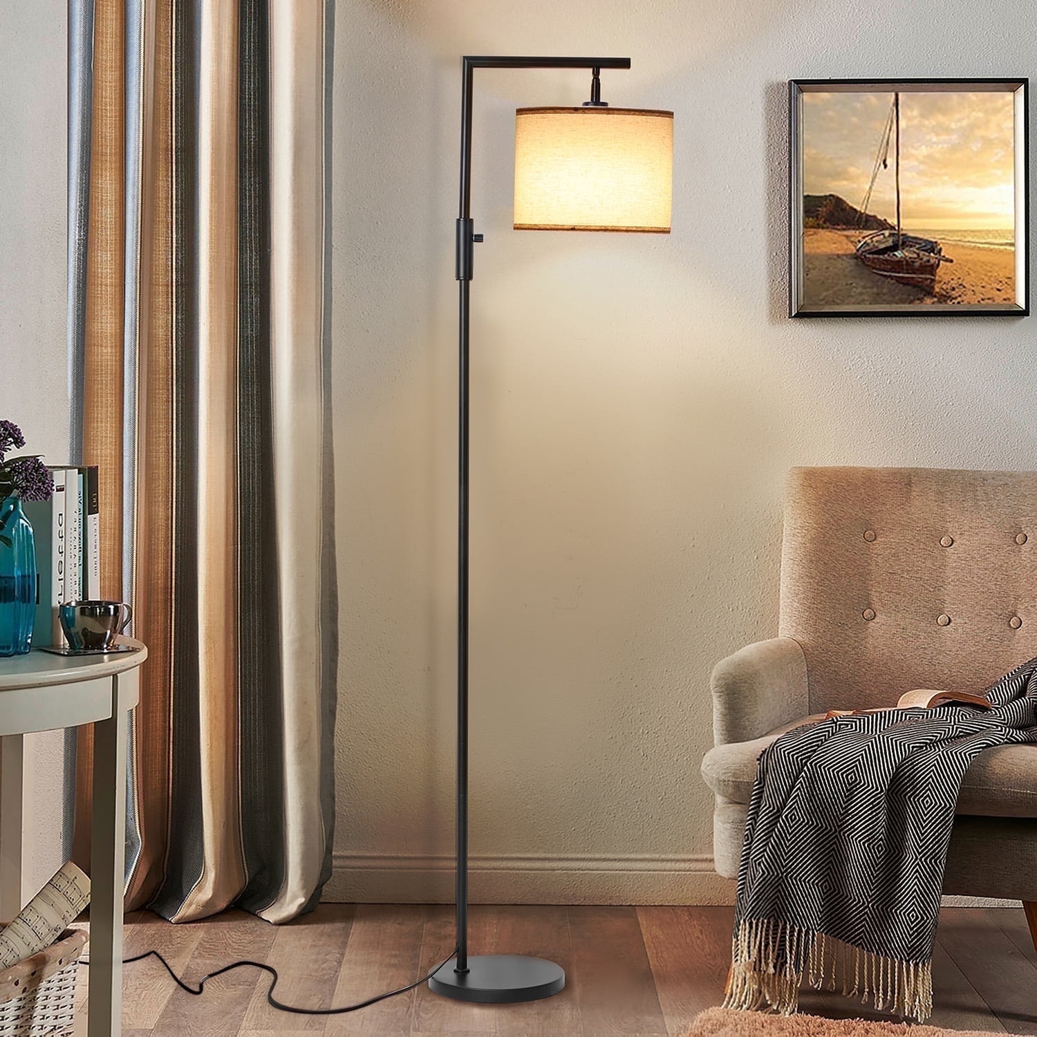 Vesteel Floor Lamp for Living Room, Standing Lamp with 3 Color ...