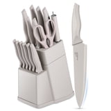 Vesteel 15-Piece High Carbon Stainless Steel Knife Set, Self-Sharpening ...