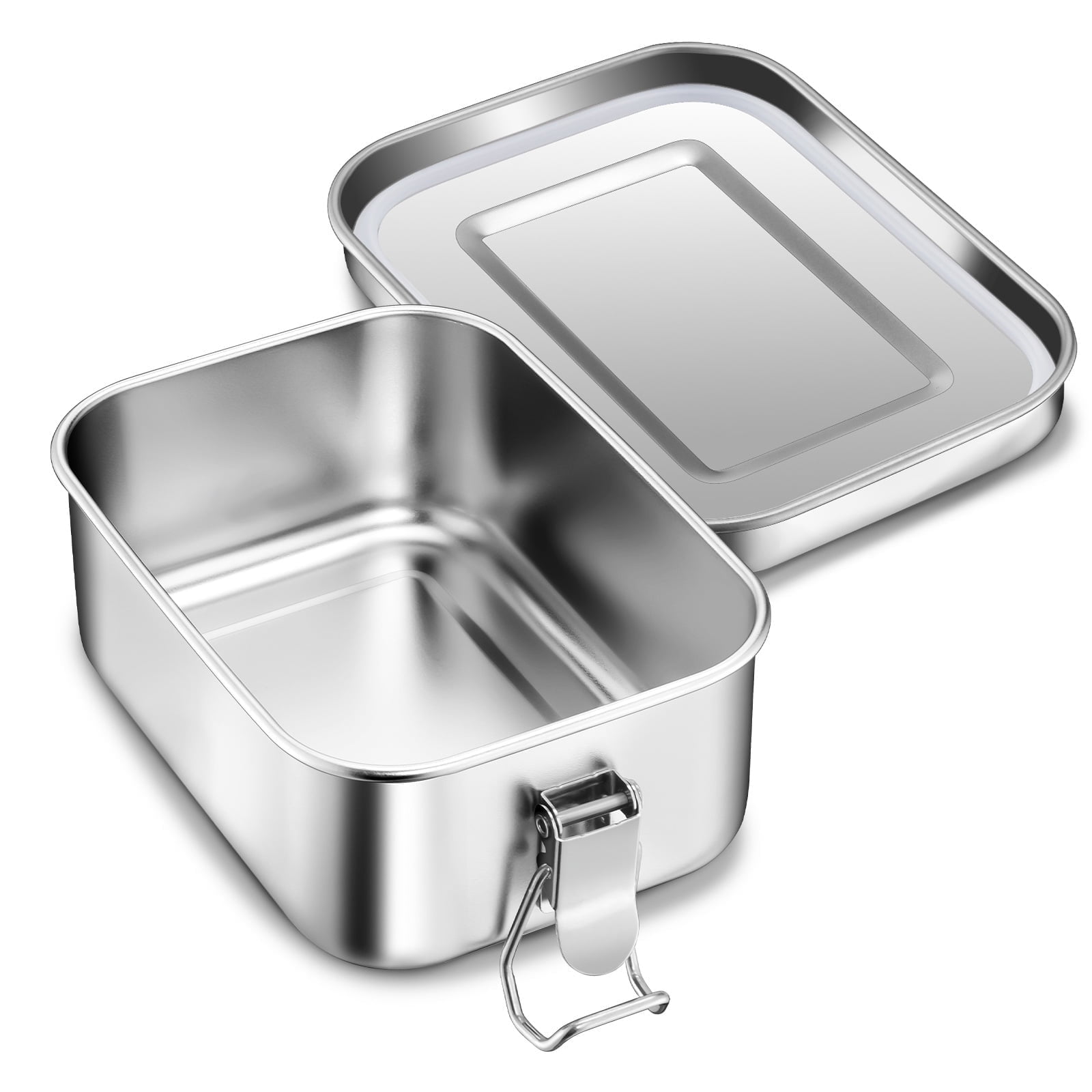 Vesteel Small Bento Box for Lunch & Snacks, 18.6oz Stainless Steel ...