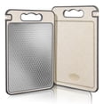 Vesteel Stainless Steel Cutting Board, 14” x 10” Double-Sided Chopping ...