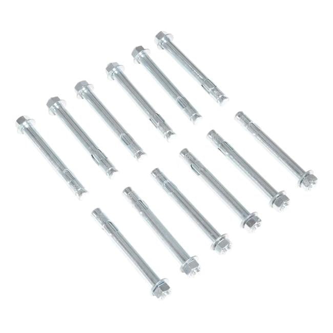 Vestil AS-346-12PK 0.75 x 6 in. Steel Concrete Sleeve Anchor Bolts ...