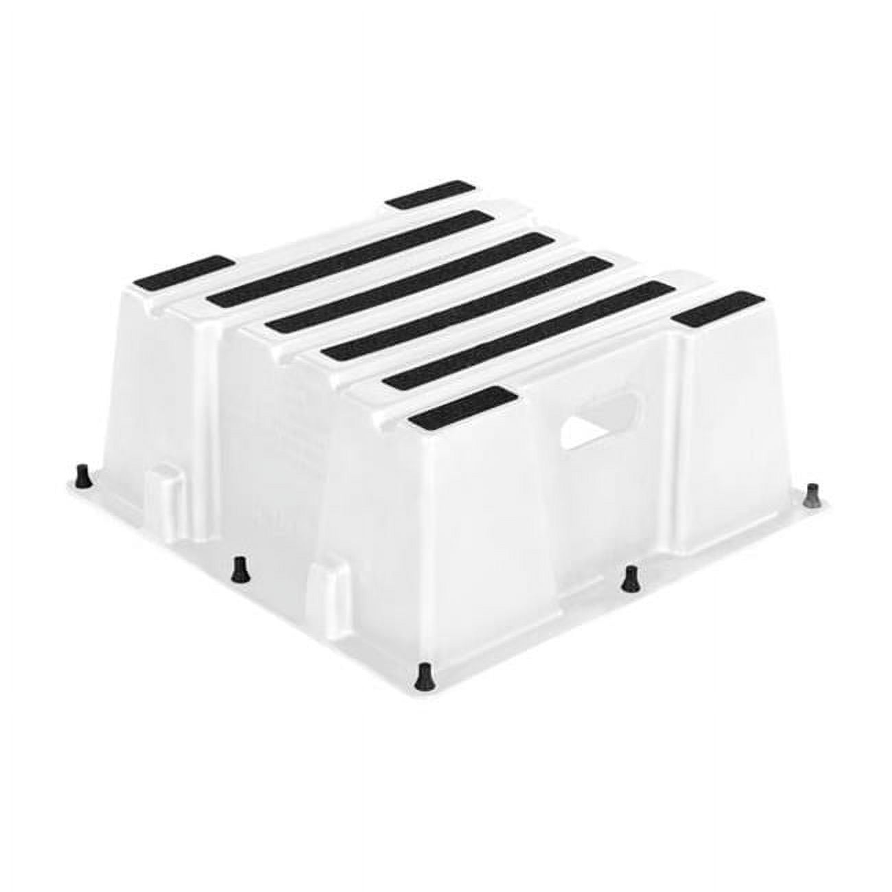 Vestil SPN-1-WT 1-Step Marine Step Poly Nestable - White - Walmart.com