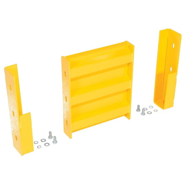 Vestil GR-F3R-DI-1-YL 12 in. Steel 3 Ribbed Drop in Style Guard Rail ...