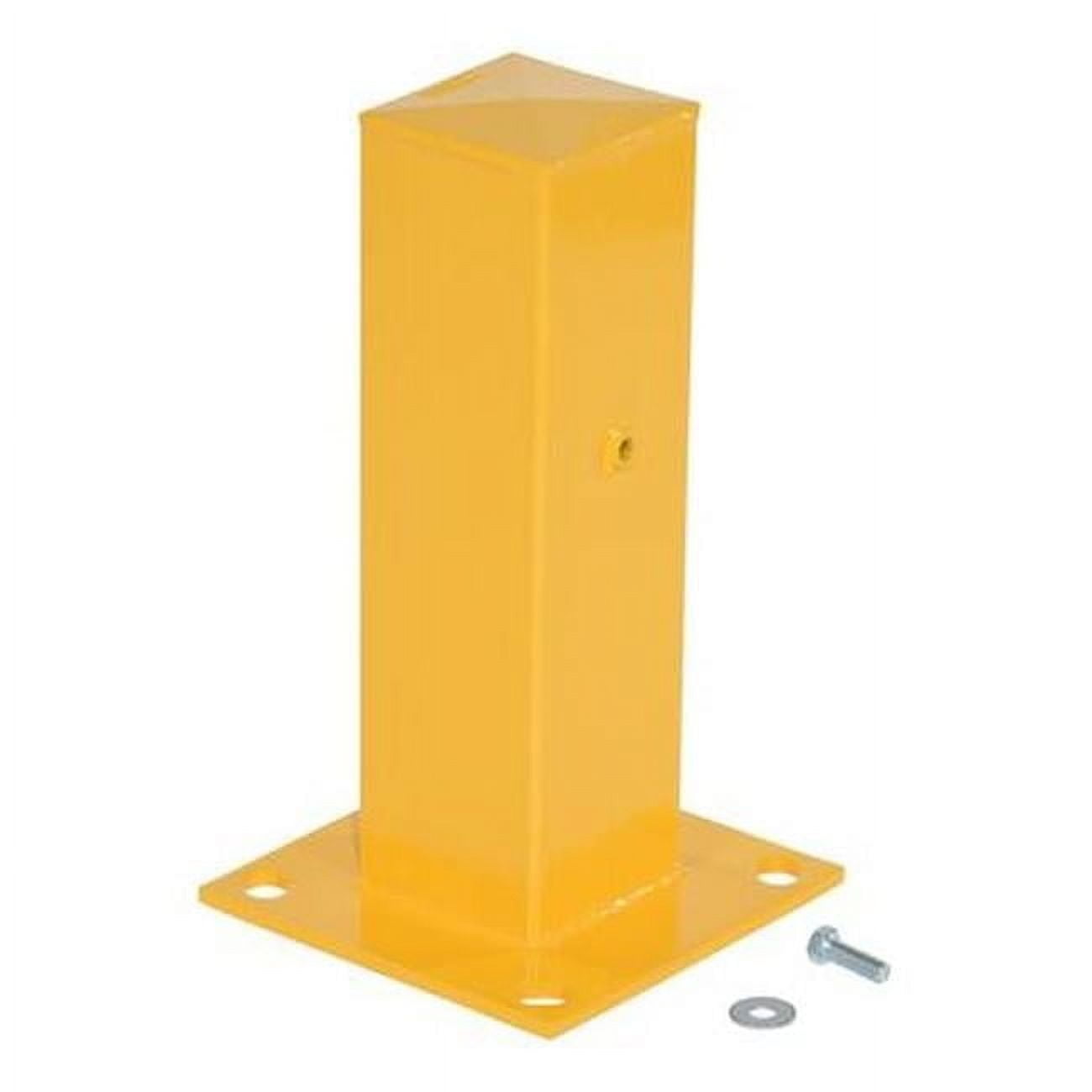 Vestil GR-H2R-BO-TP18-YL 18 in. 2 Ribbed Steel Bolt-On Tubular Guard ...