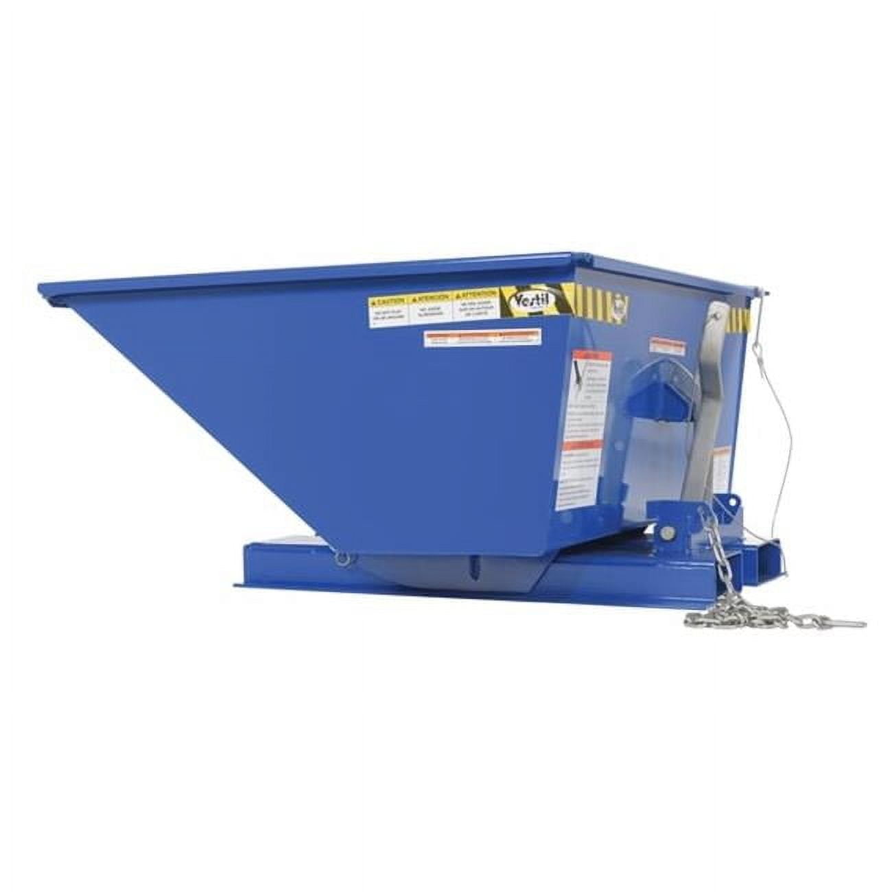 Vestil D-33-LD-LP 2000 lbs 0.33 cu. Yard Steel Low Profile Self Dumping ...
