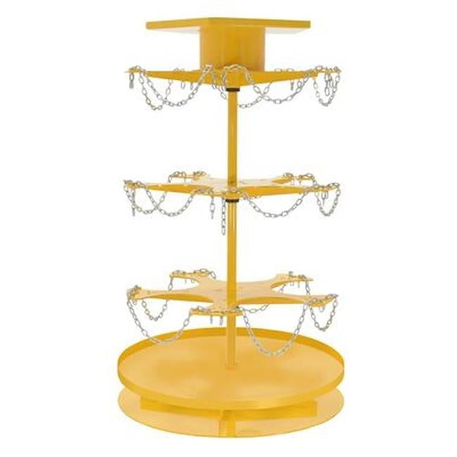 Vestil PAIL-T3-CAR-15 350 lbs 5 gal Steel Pail Carousel Rack with 15 ...