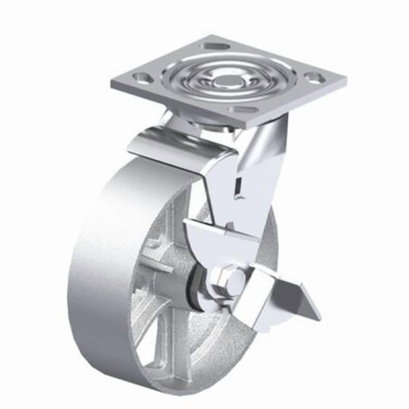 Vestil CST-BL-4X2CI-SWB 4 Dia. x 2 in. Cast Iron & Steel Swivel with ...