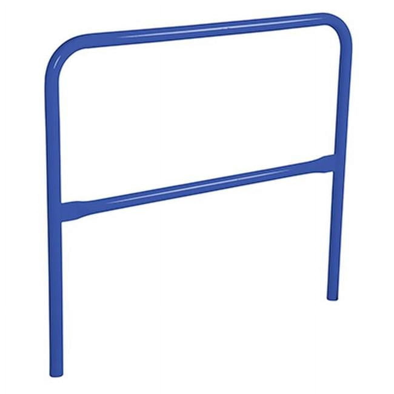Vestil VDKR-4-BL 4 ft. Steel Safety Railing - Blue - Walmart.com