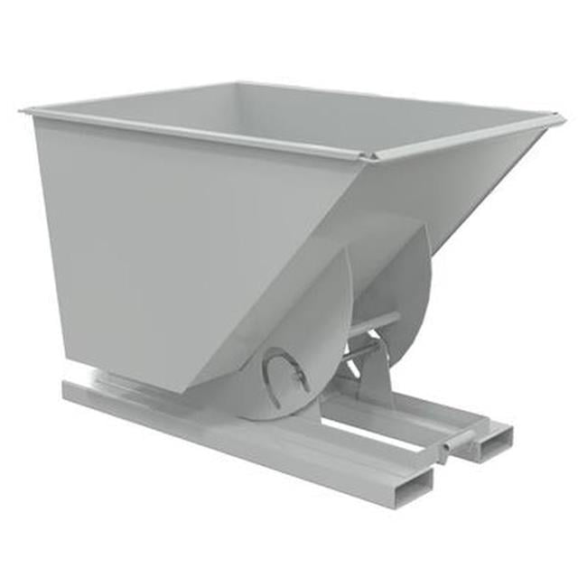Vestil D-100-MD-NB-GY-MG 4000 lbs 1 cu. Yard Steel Medium Duty No Bump ...