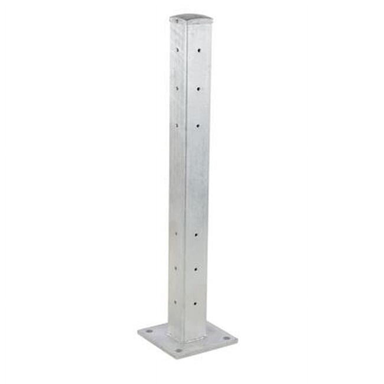 Vestil GR-F2R-BO-TP42-HDG 42 in. Galvanized Steel Rigid Tube Post Bolt ...