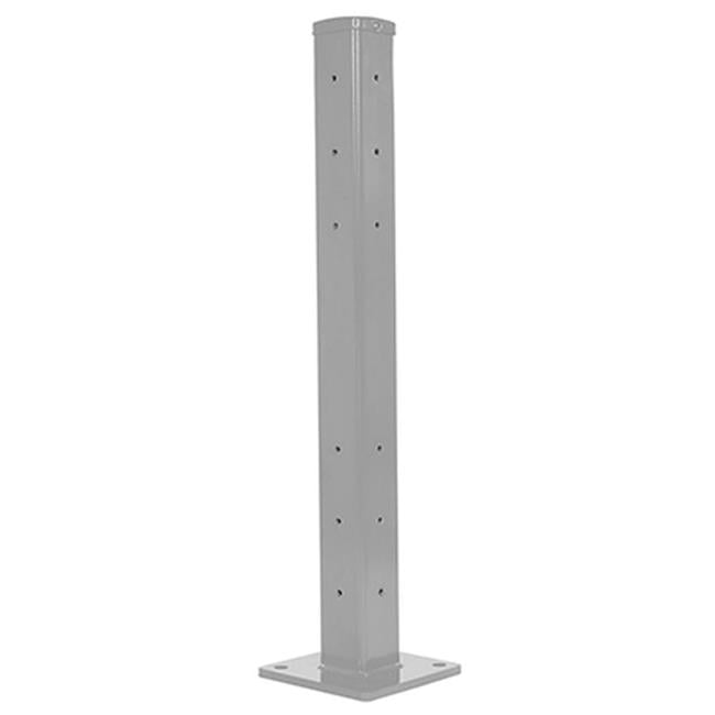 Vestil GR-F2R-BO-TP42-SL 42 in. Steel Rigid Tube Post Bolt-On Style for ...