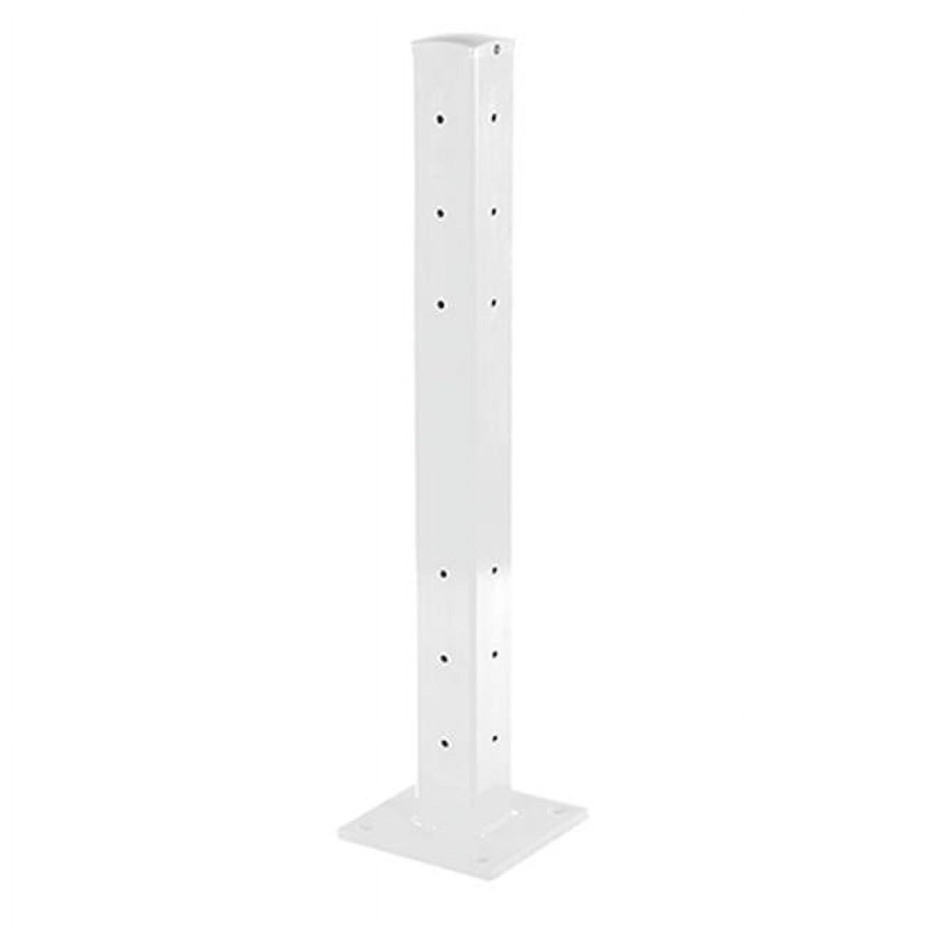 Vestil GR-F3R-DI-TP42-WT 42 in. Steel Rigid Tube Post for 3 Ribbed Drop ...