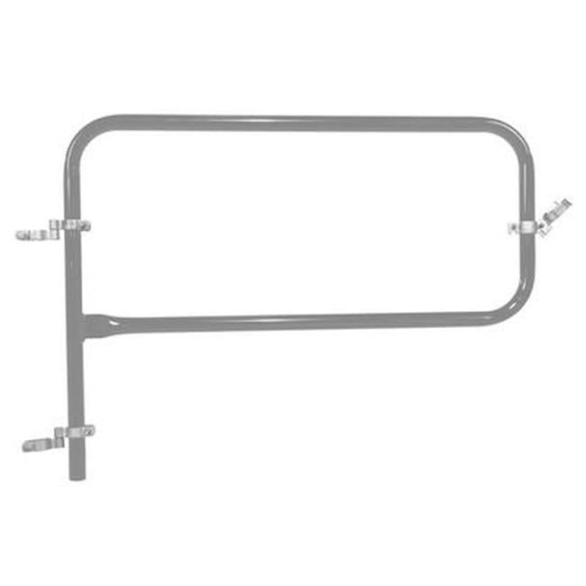 Vestil VDKR-G4-GYSG 48 x 36 in. Steel Pipe Safety Railing Gate P-Shaped ...