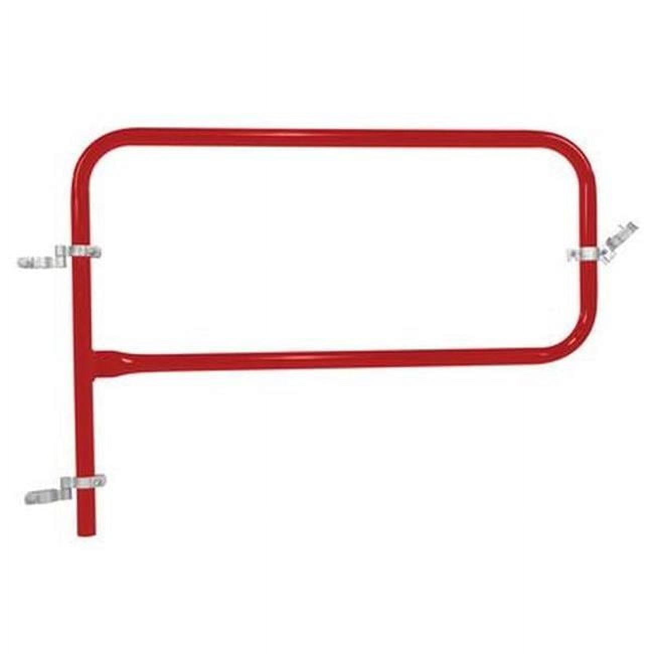 Vestil VDKR-G4-RD 48 x 36 in. Steel Pipe Safety Railing Gate P-Shaped ...